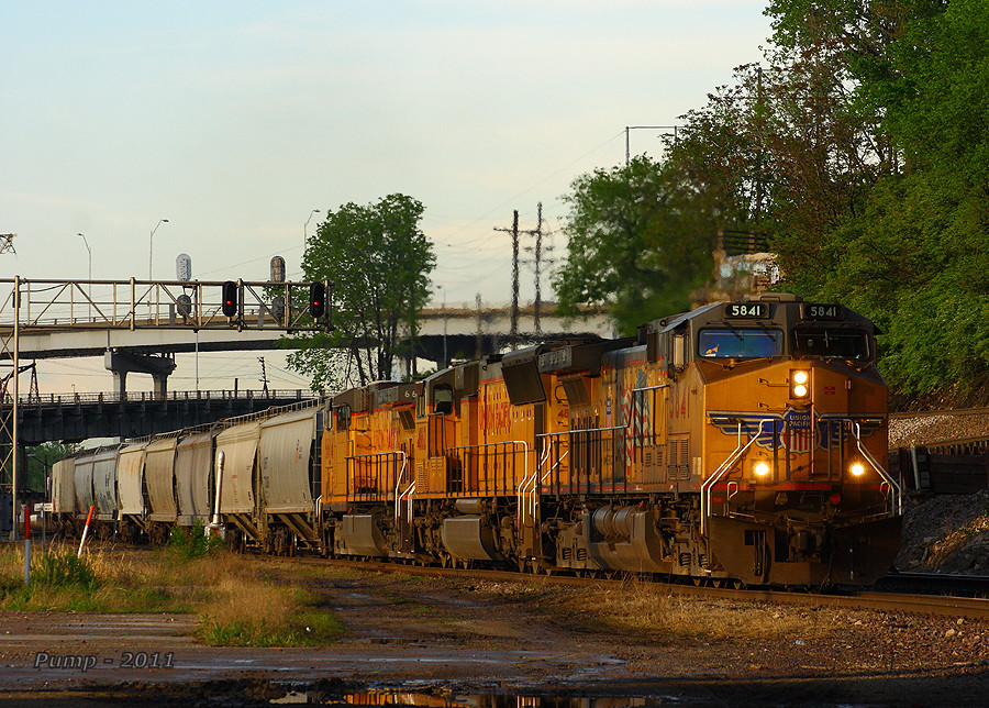 Westbound UP Empty Grain Train